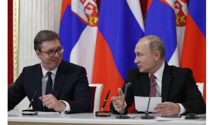 Russian President Vladimir Putin And His Serbian Counterpart ...