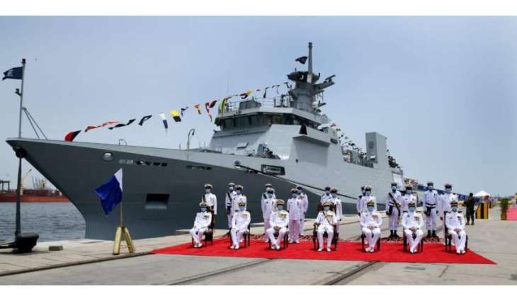 Induction Ceremony Of Pakistan Navy Ship Yarmook Held At Karachi ...
